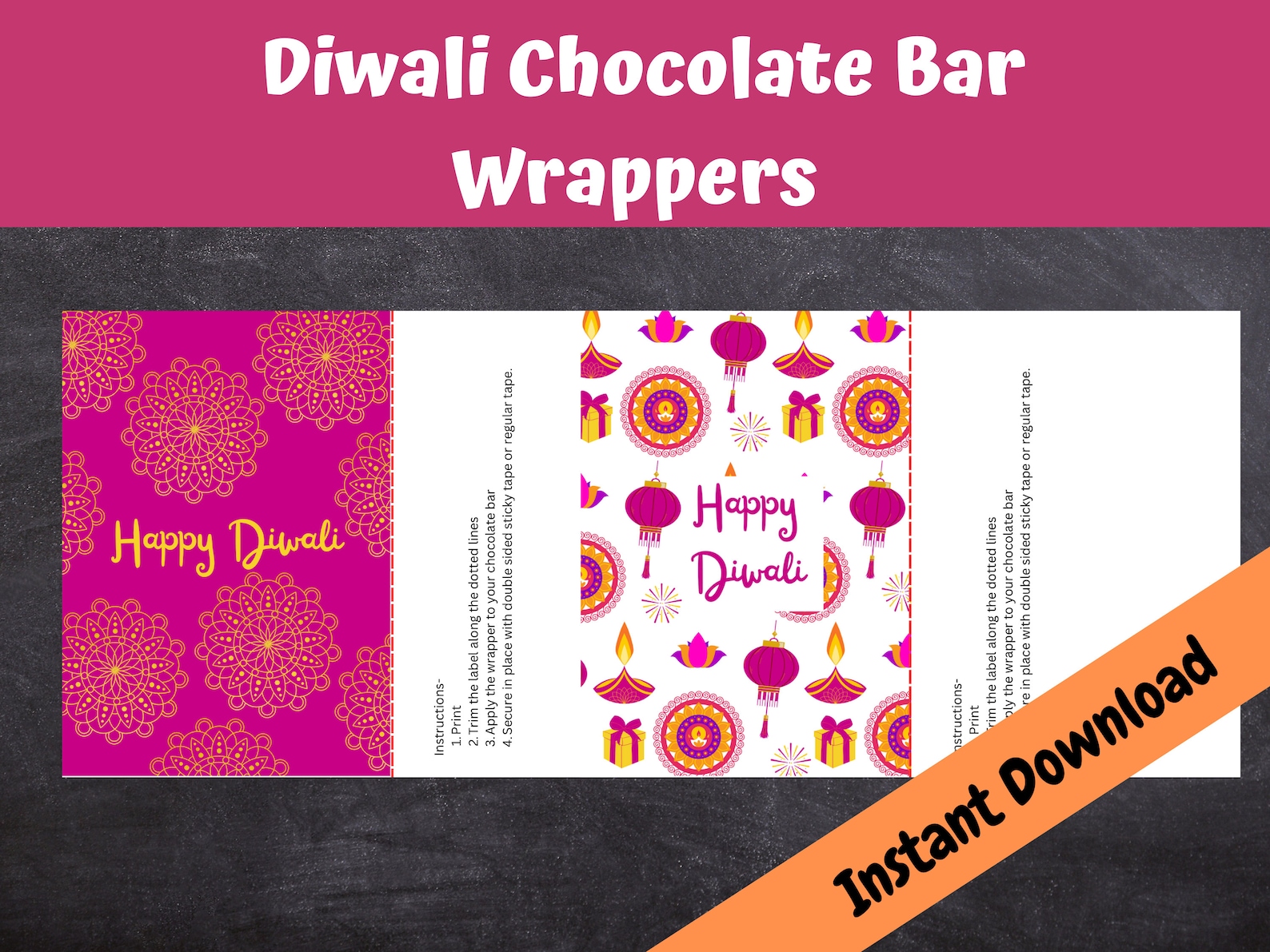 Diwali Chocolate Bar Wrappers, Galaxy Chocolate, Diwali Gift, Festival ...