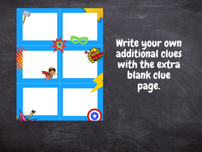 Superhero Scavenger Hunt Kids Birthday Party Games - Etsy