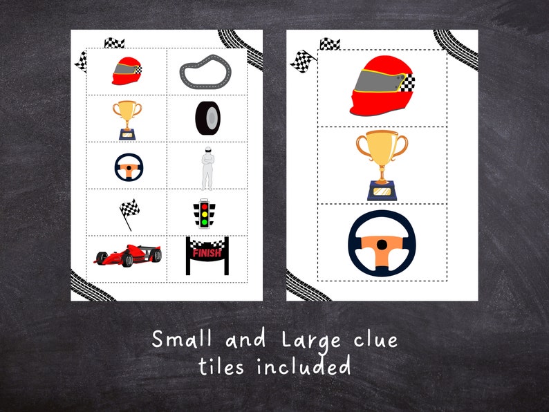 Time to Race Treasure Hunt, Kids Birthday Party Game, Racing Car ...