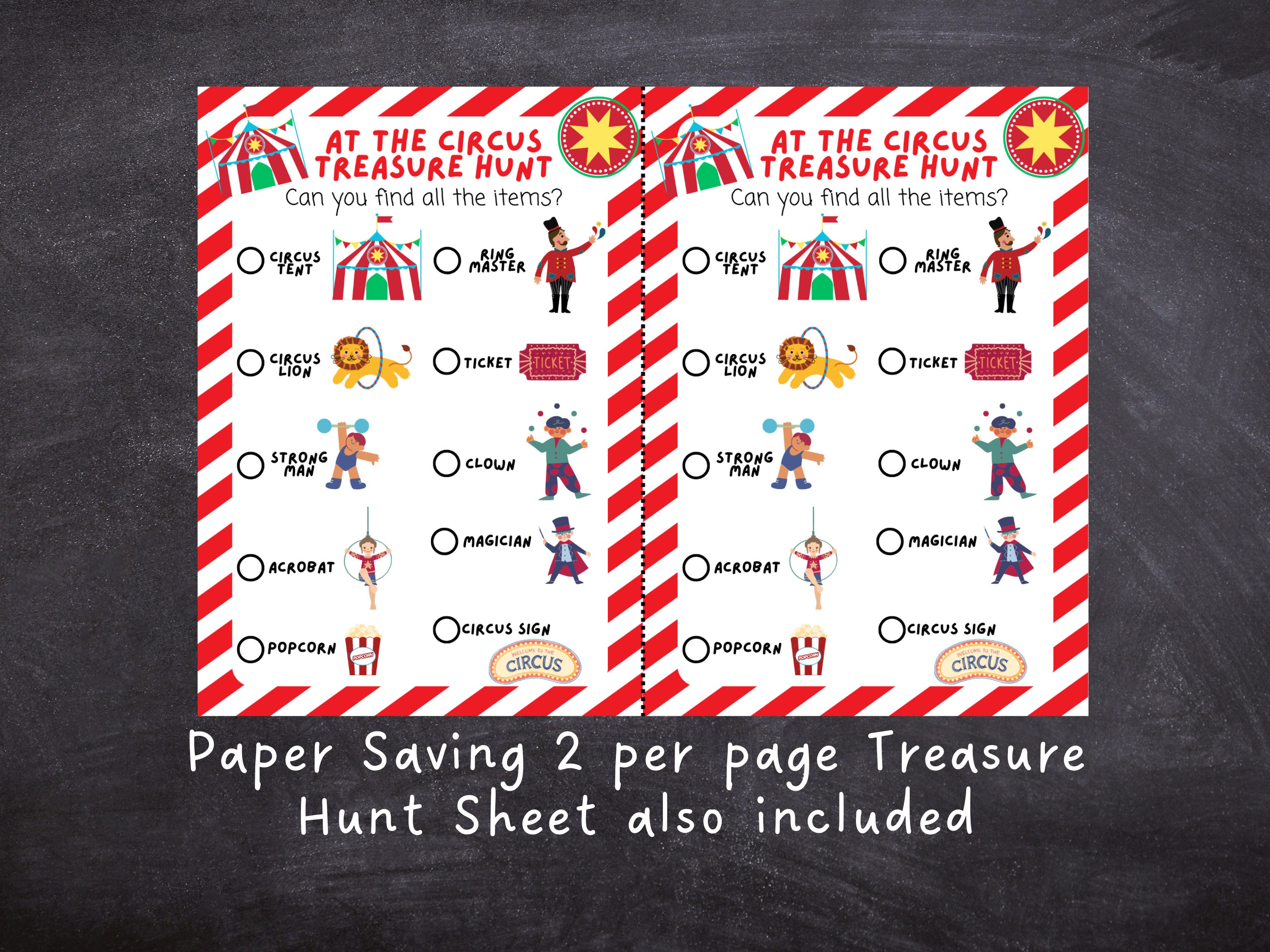 At the Circus Treasure Hunt | Kids Birthday Party Games | Circus ...