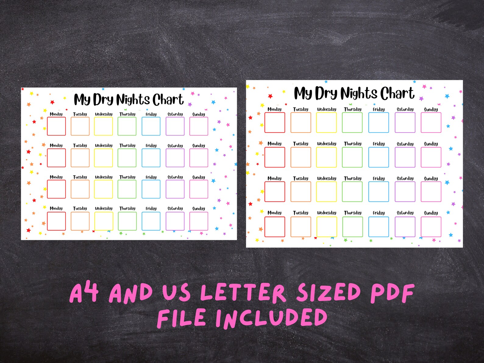 My Dry Nights Reward Chart | Potty Training | Bed Wetting Support ...