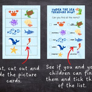 Under the Sea Treasure Hunt | Kids Birthday Party Games | Scavenger ...