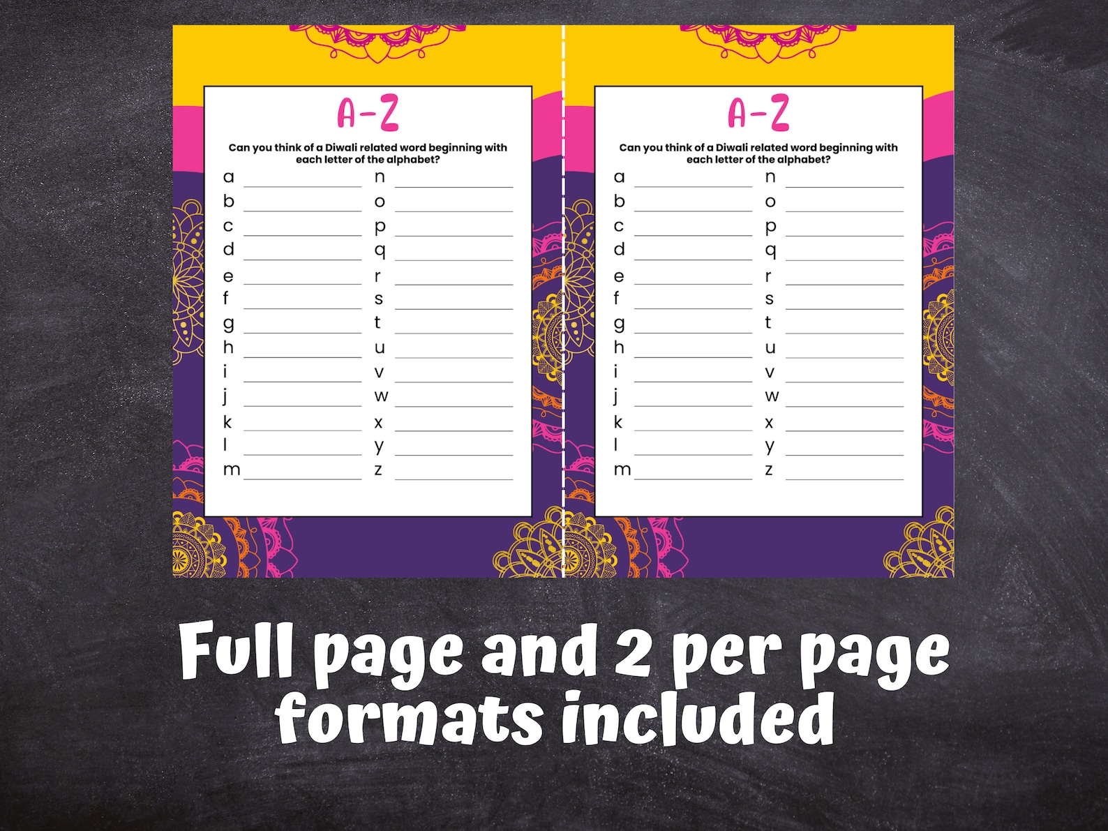 Diwali Games Bundle, Activities for Adults & Kids, Printable Festival ...