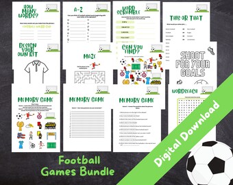 Football Party Games for Kids - Etsy