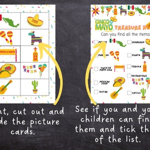 Cinco De Mayo Treasure Hunt: Kids Printable Game (digital Download) - Etsy