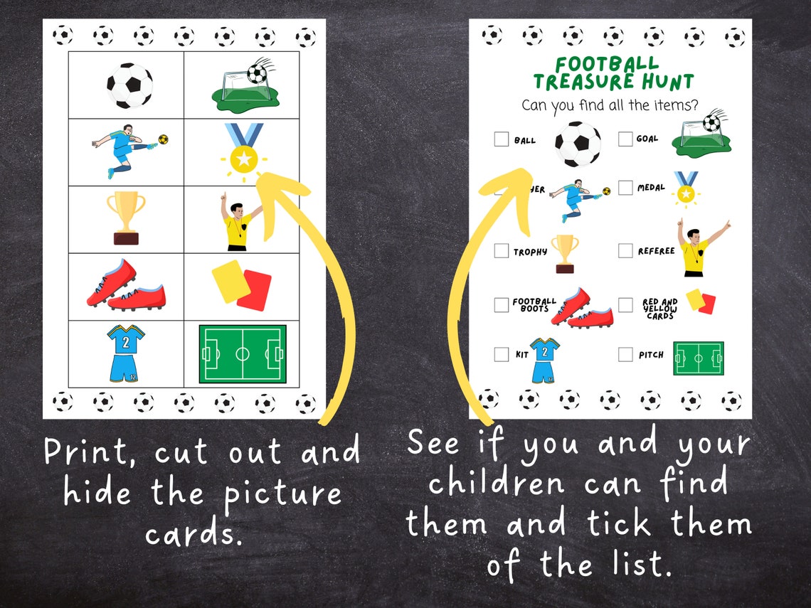 Football Treasure Hunt | Kids Football Game | Scavenger Hunt | Football ...