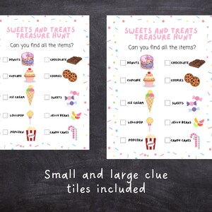 Sweets and Treats Themed Treasure Hunt | Kids Birthday Party Games ...