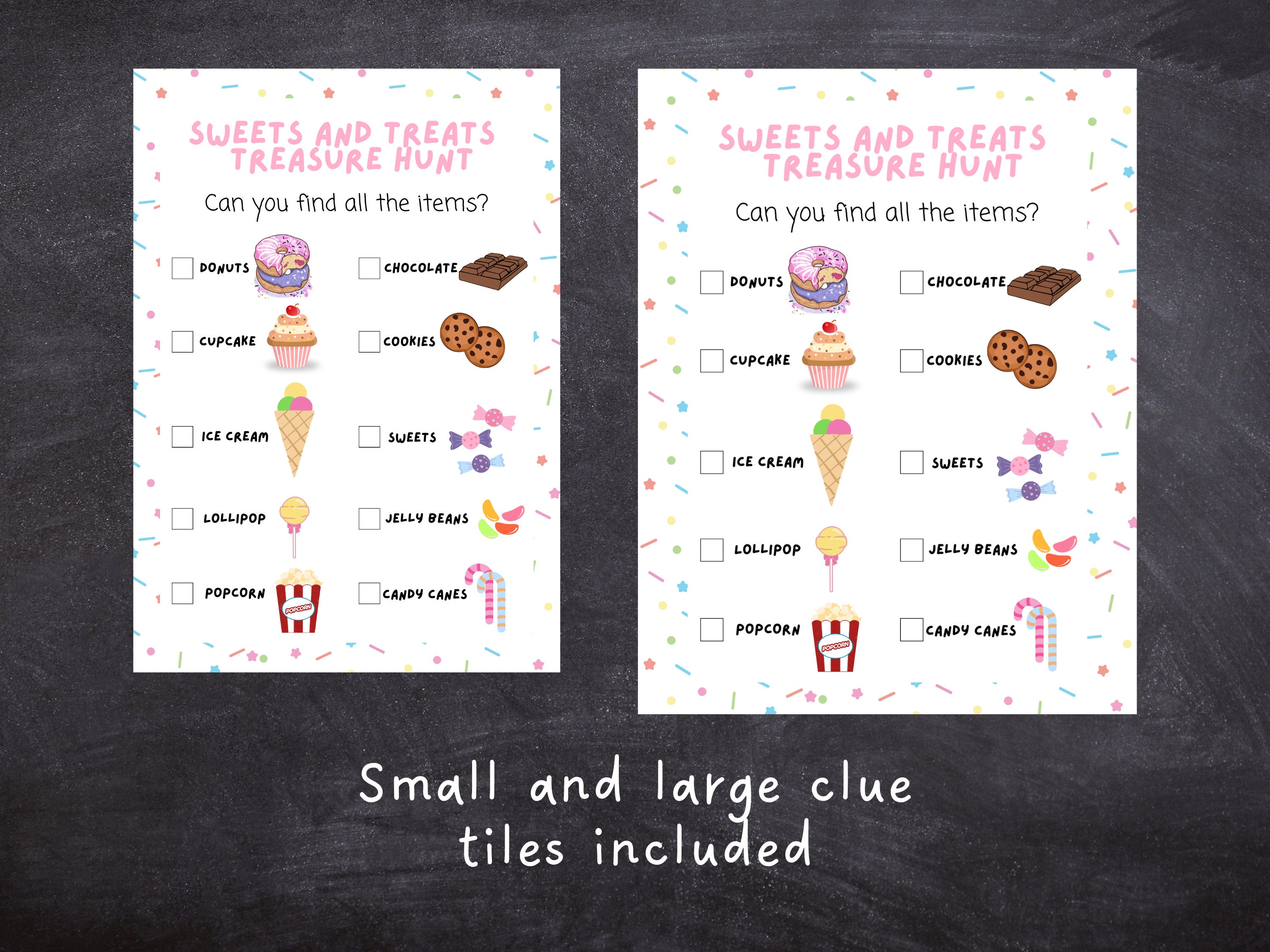 Sweets and Treats Themed Treasure Hunt | Kids Birthday Party Games ...