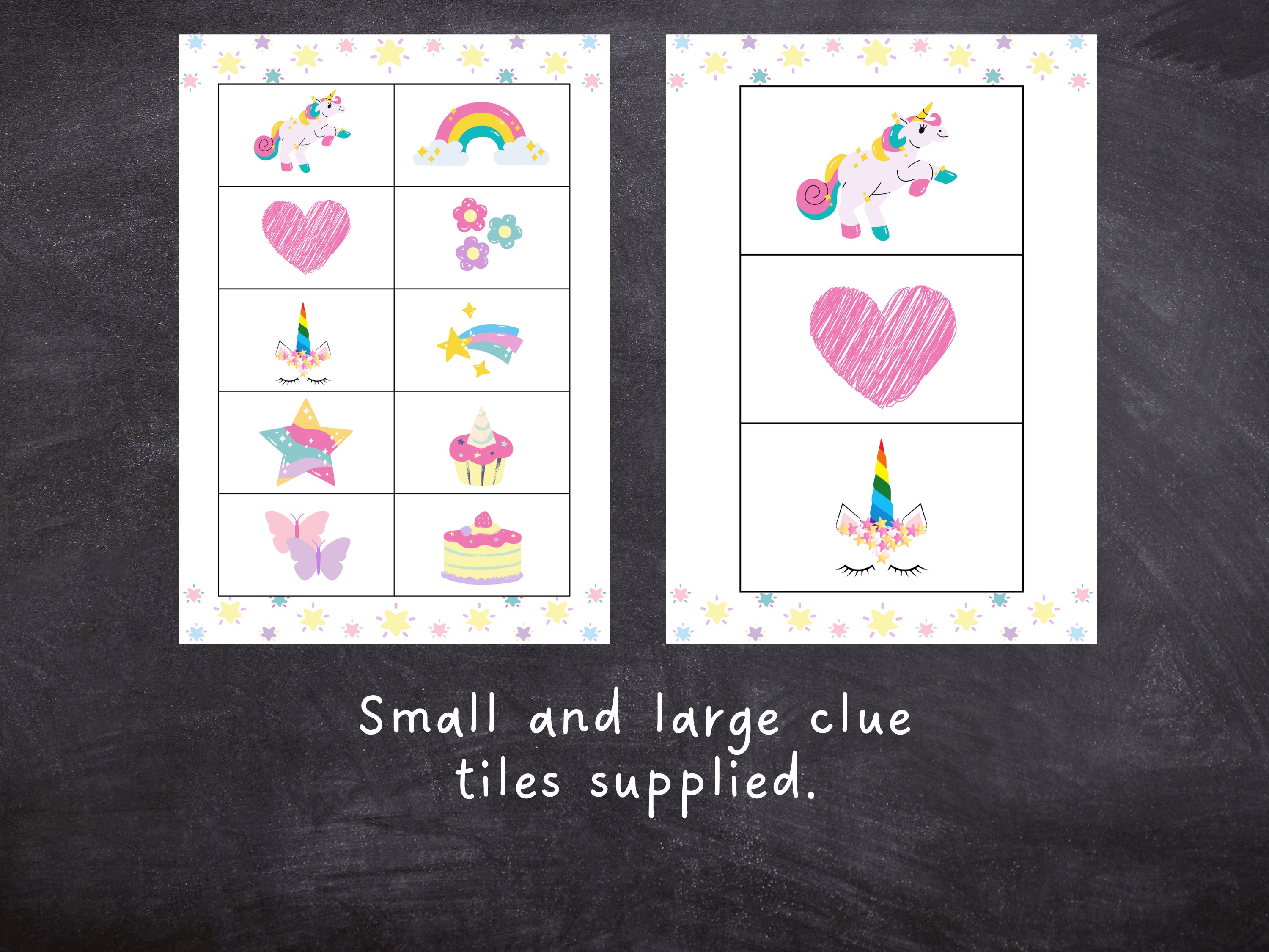Unicorn Treasure Hunt, Kids Birthday Party Games, Unicorn Scavenger ...