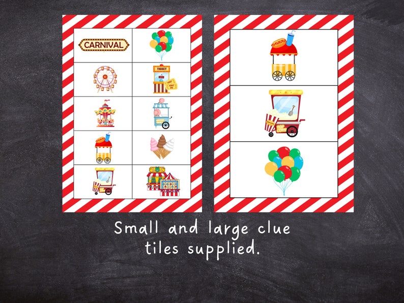 Carnival Treasure Hunt Game: Kids Birthday Party Activity (digital ...