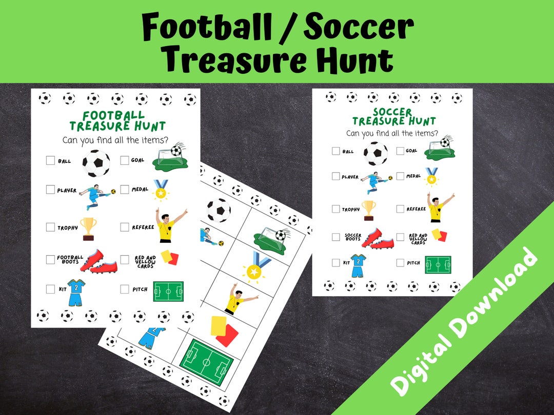 Football Treasure Hunt | Kids Football Game | Scavenger Hunt | Football ...
