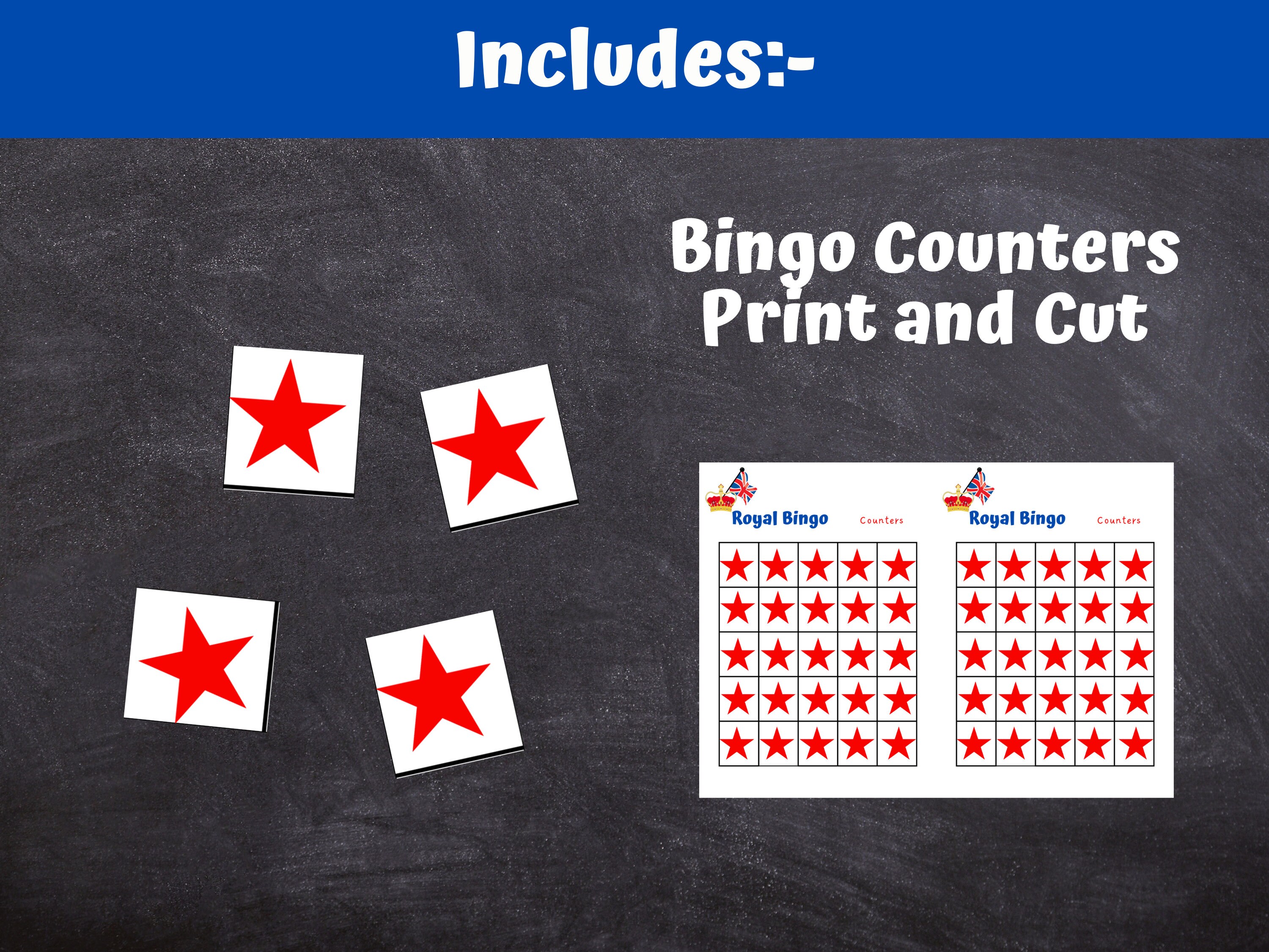 Royal Bingo the Kings Coronation Bingo Game King Charles III - Etsy