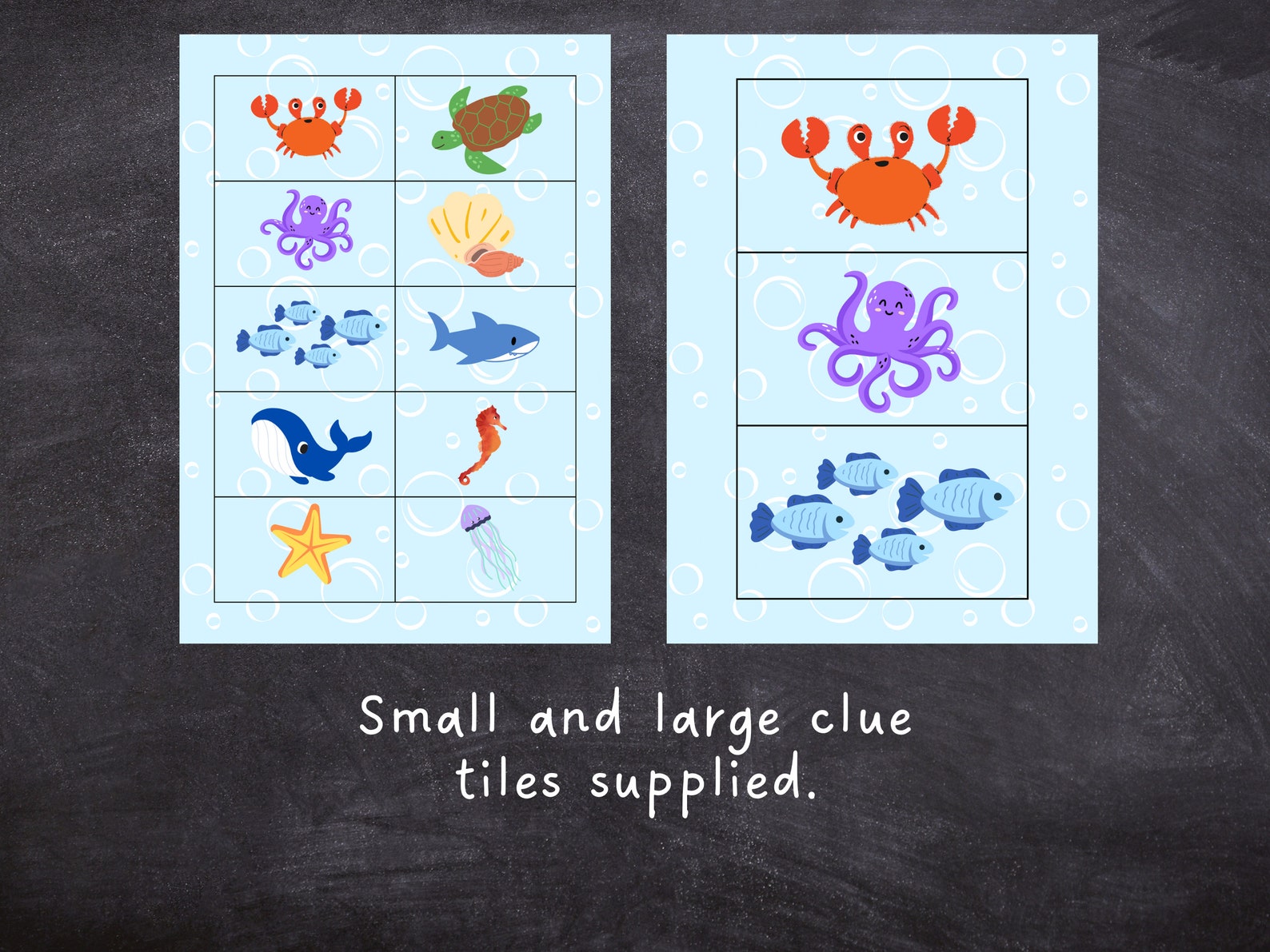 Under the Sea Treasure Hunt Kids Birthday Party Games Scavenger Hunt ...