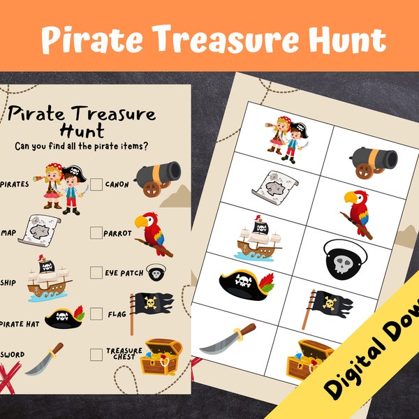 Pirate Treasure Hunt - Etsy