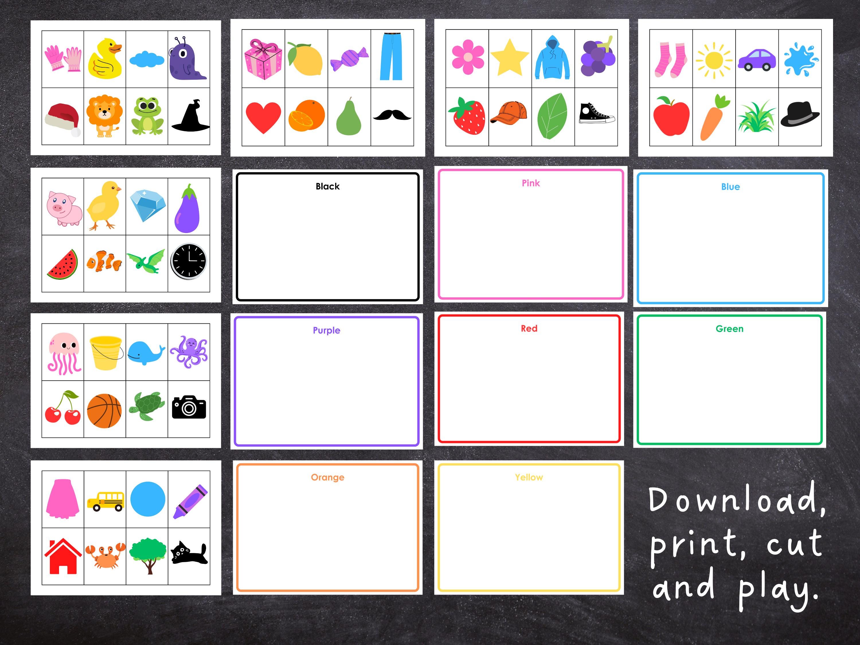 Color Matching Activity, Kids Color Sorting Colour Matching Printables ...