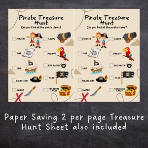 Pirate Treasure Hunt: Kids Birthday Party Game (digital Download) - Etsy