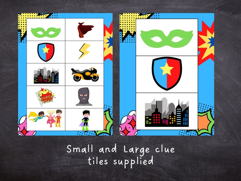 Superhero Treasure Hunt, Kids Birthday Party Games, Scavenger Hunt ...