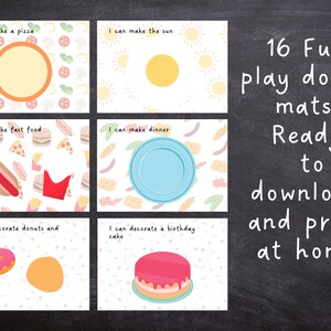 Play Dough Mats, Creative Fun, Printable Play Dough Mats,, Homeschool ...