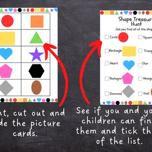 Shapes Treasure Hunt | Kids Birthday Party Games | Shape Scavenger Hunt ...