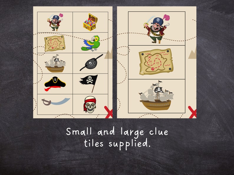 Pirate Treasure Hunt Kids Birthday Party Games Scavenger - Etsy