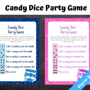 Candy Dice Party Game | Kids Birthday Party | Dice Game | Boys or Girls ...