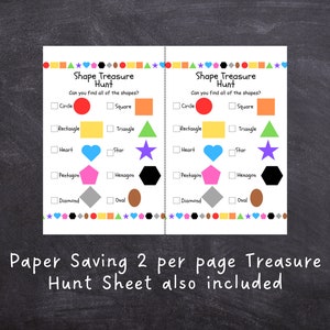 Shapes Treasure Hunt | Kids Birthday Party Games | Shape Scavenger Hunt ...