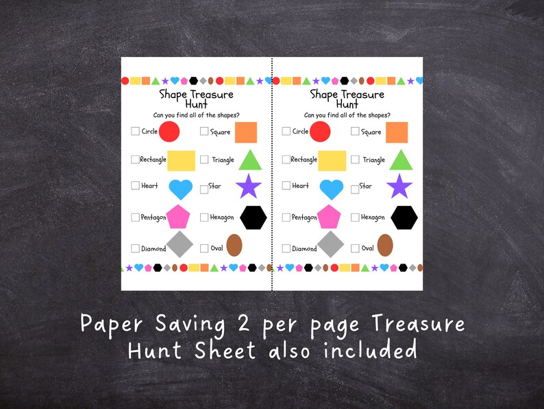Shapes Treasure Hunt | Kids Birthday Party Games | Shape Scavenger Hunt ...