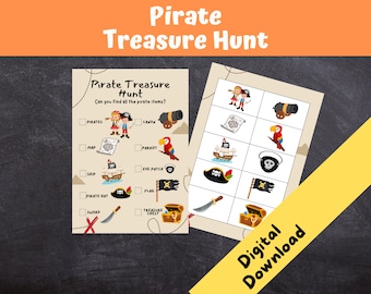 Outdoor Pirate Treasure Hunt for Kids Pirate Scavenger Hunt - Etsy
