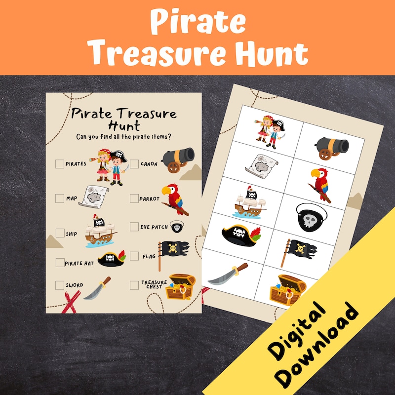 Pirate Treasure Hunt - Etsy