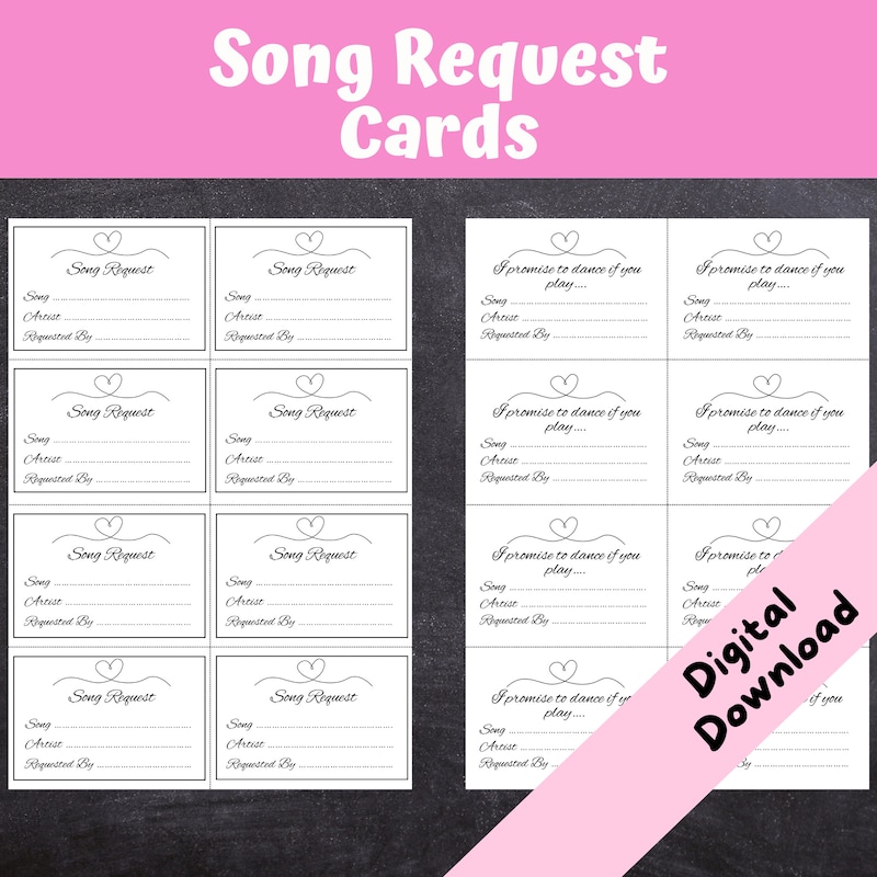 Song Request - Etsy