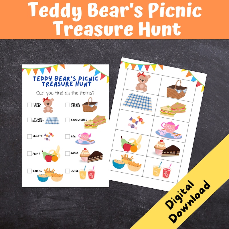 Teddy Bear Scavenger Hunt - Etsy