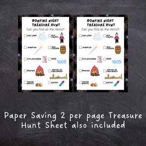 Bonfire Night Themed Treasure Hunt, Kids Bonfire Party Games, 5th ...