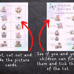 Fairy Garden Treasure Hunt , Kids Birthday Party Games, Scavenger Hunt ...