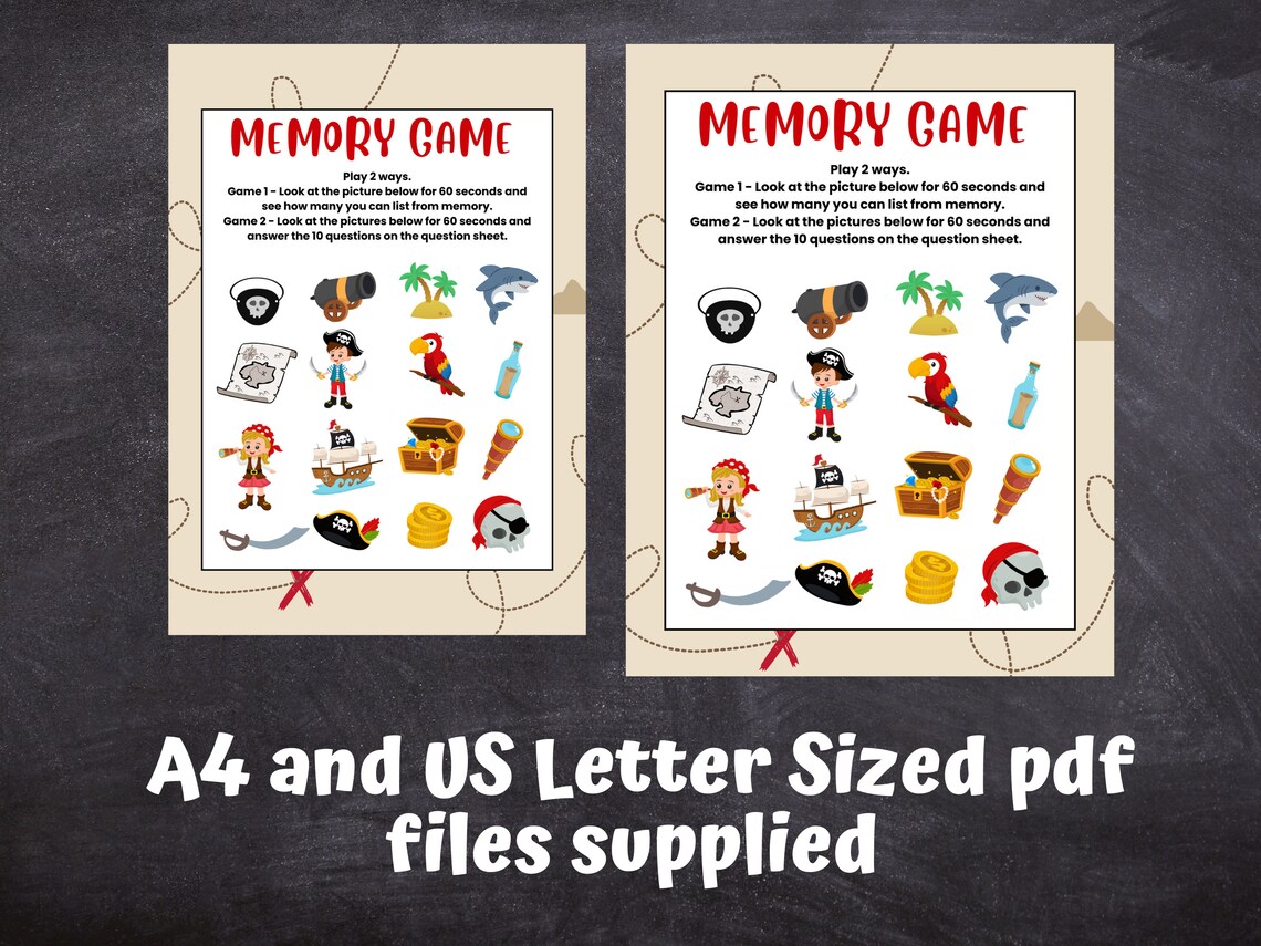 Pirate Party Games Bundle, Kids Birthday, Pirate Party Activity Pack ...