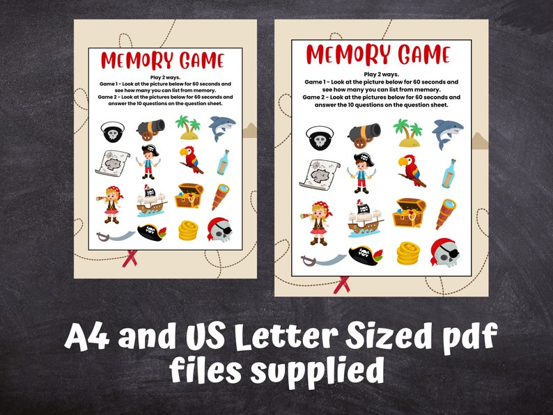 Pirate Party Games Bundle, Kids Birthday, Pirate Party Activity Pack ...