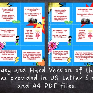 Superhero Scavenger Hunt | Kids Birthday Party Games | Superhero ...