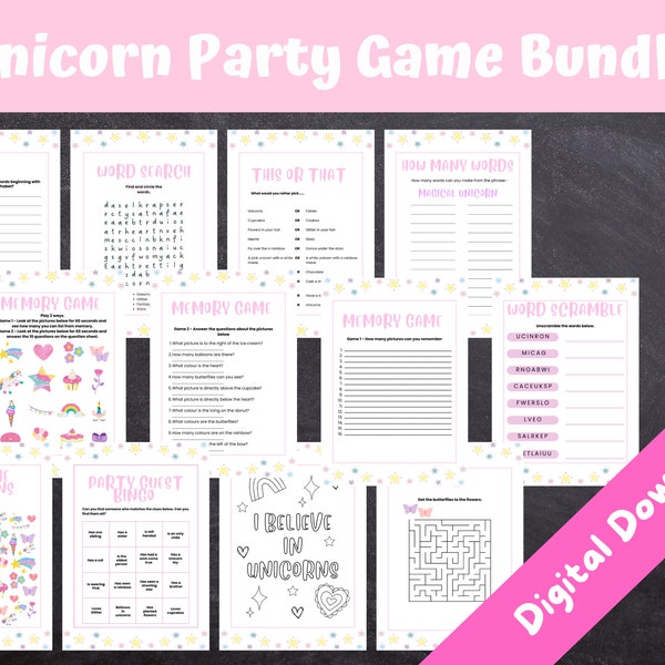 Unicorn Party - Etsy