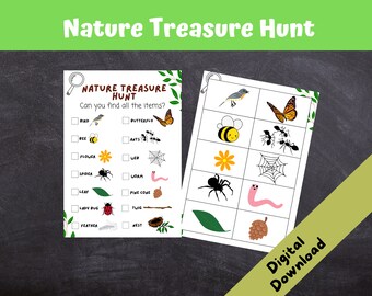 Bug Scavenger Hunt Printable Scavenger Hunt Nature Scavenger Hunt Kids ...