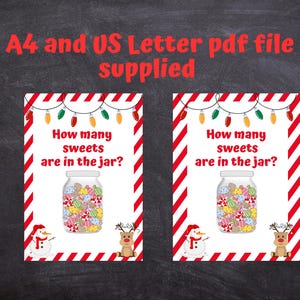 How Many Sweets Are in the Jar Game, Christmas Fayre, Guessing Game ...