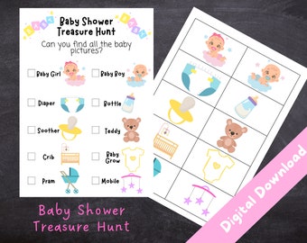 Baby Shower Scavenger Hunt - Etsy