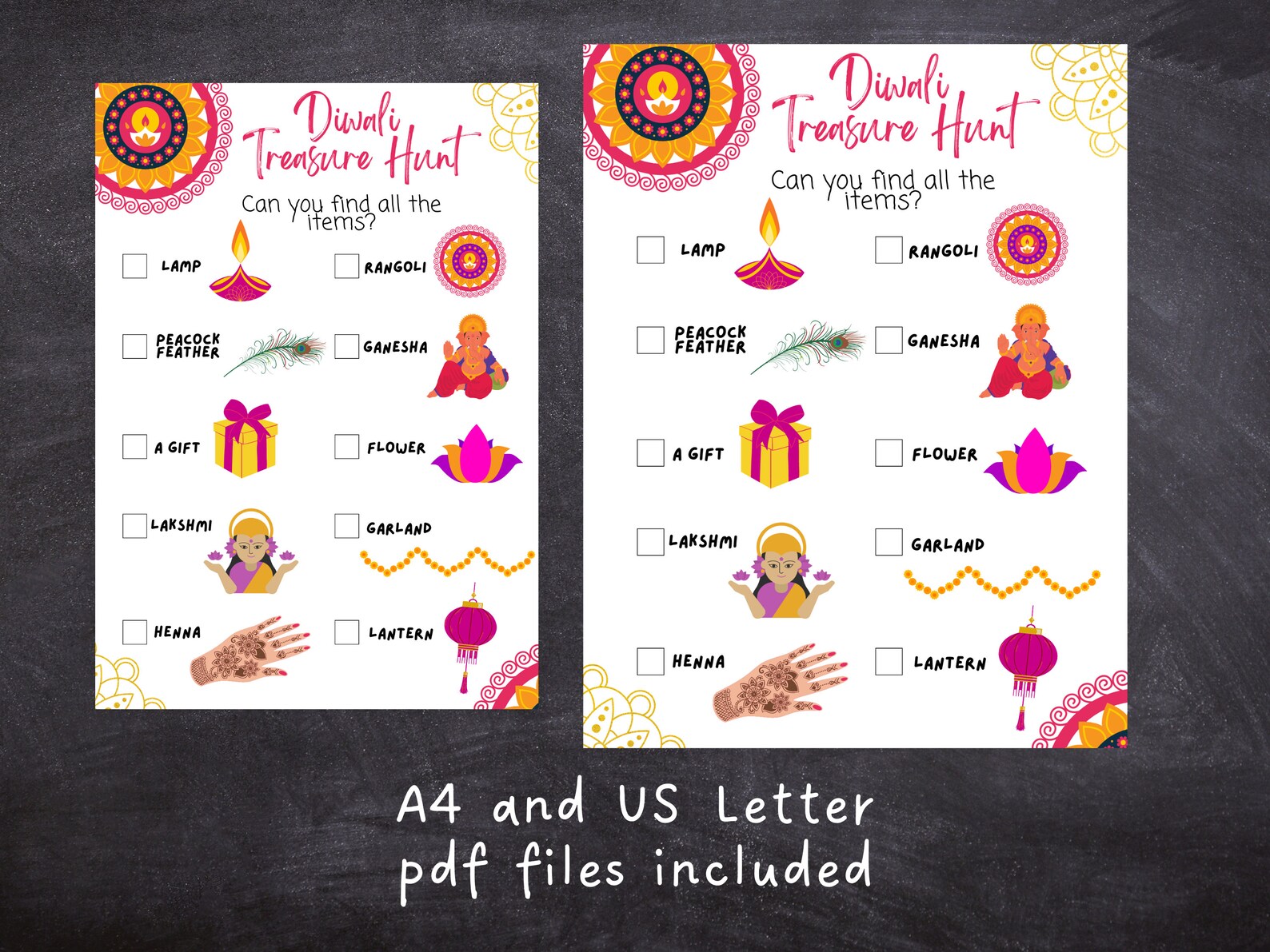 Diwali Treasure Hunt, Kids Diwali Game, Diwali Scavenger Hunt, Diwali ...