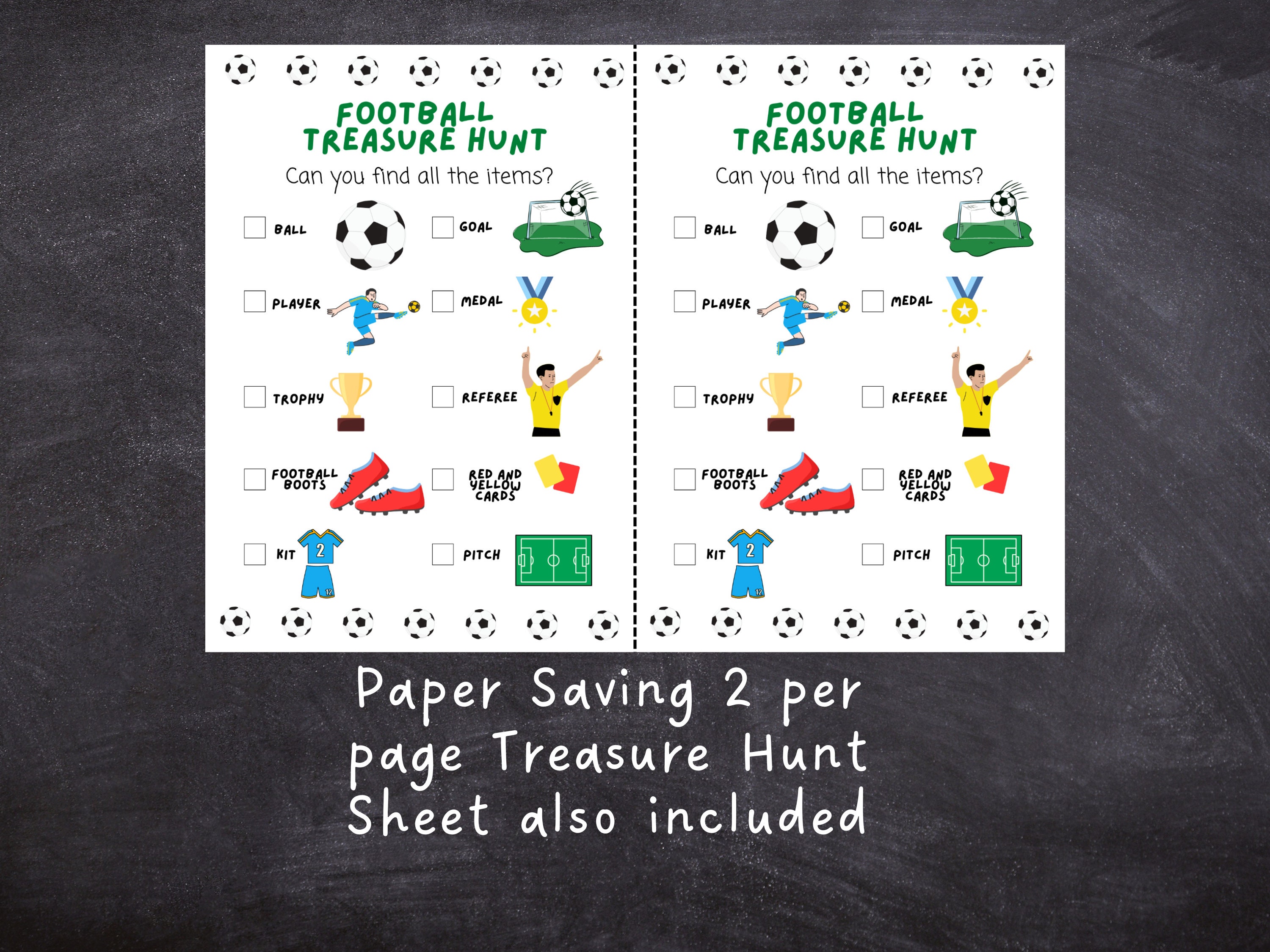 Football Treasure Hunt | Kids Football Game | Scavenger Hunt | Football ...
