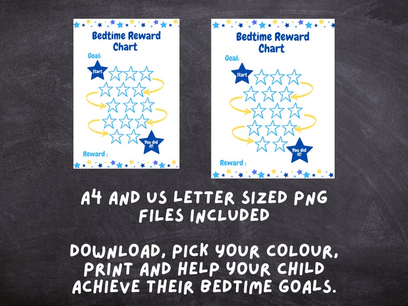 Bedtime Reward Chart, Kids Bedtime Chart, Sleep Training, Toddler ...