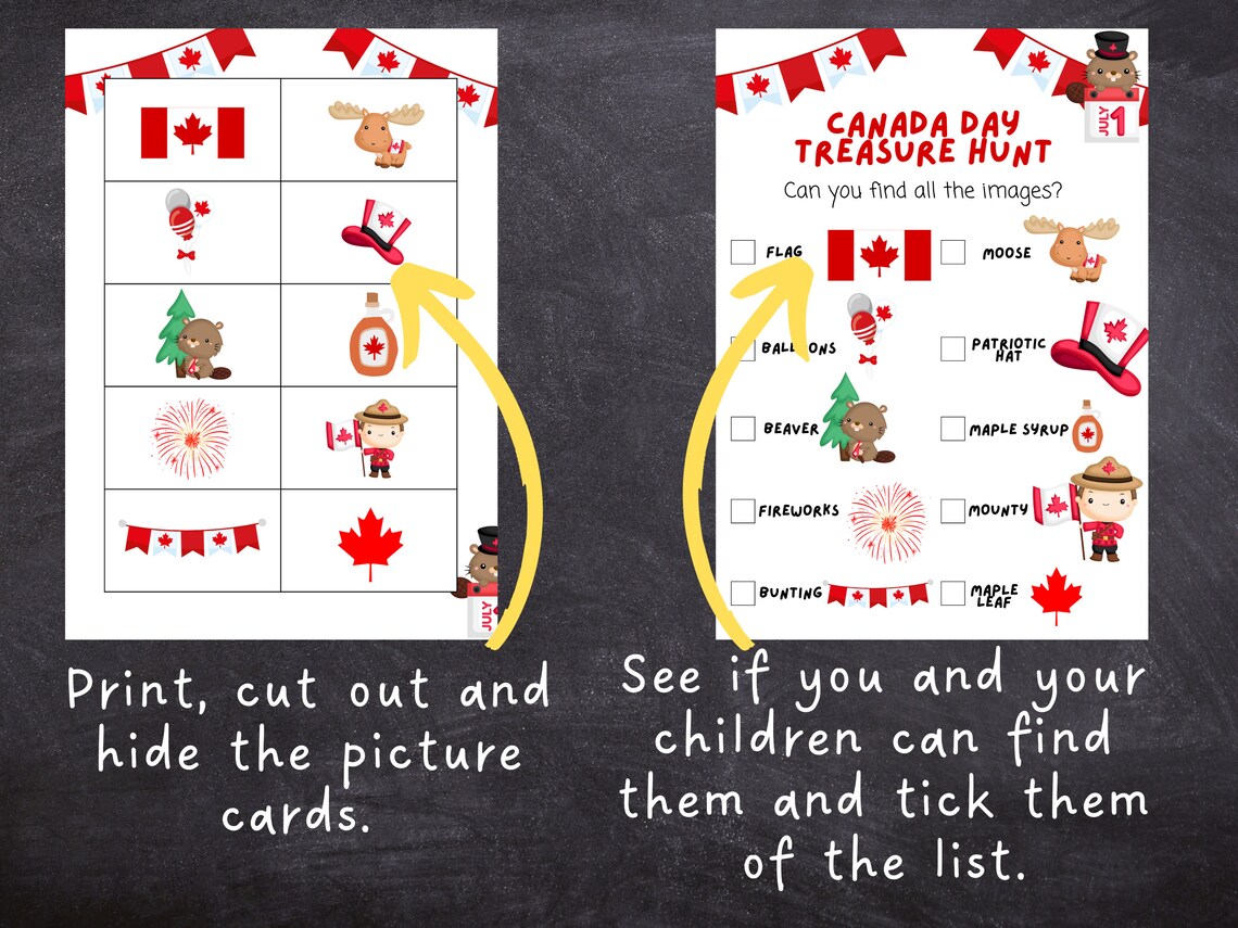 Canada Day Treasure Hunt Game: Printable Scavenger Hunt (digital ...