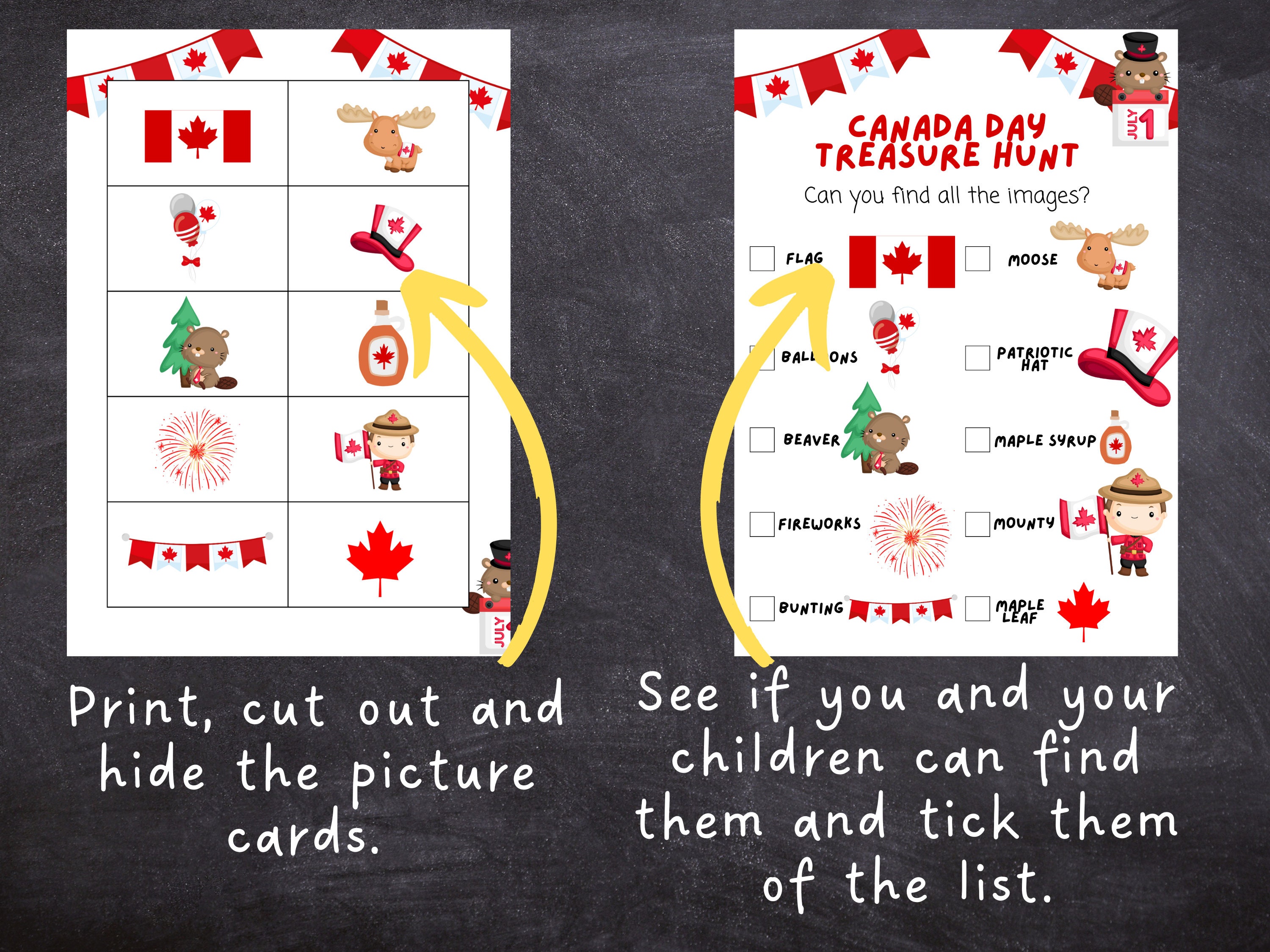 Canada Day Treasure Hunt, Scavenger Hunt, Canada Day Games, INSTANT ...
