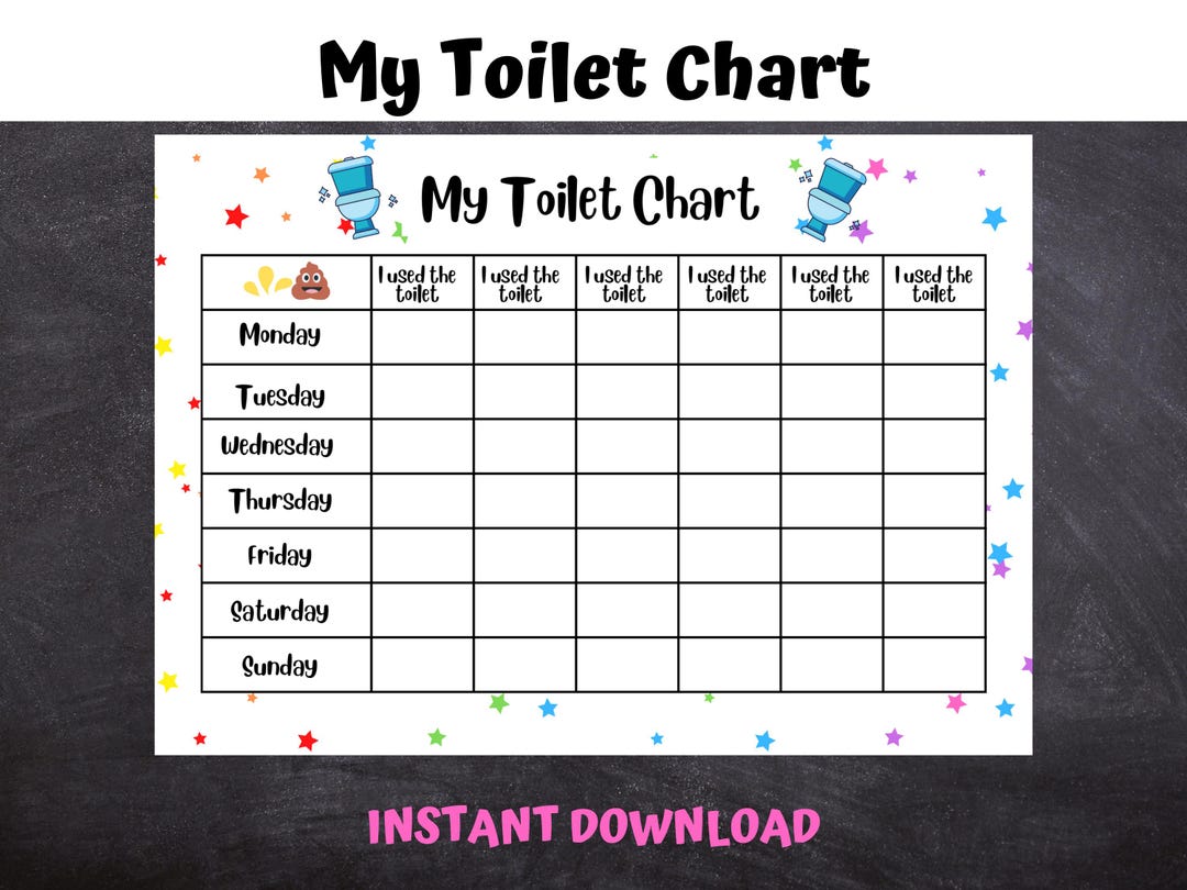 My Toilet Chart, Potty Training, Child, Toddler, Toilet Training ...