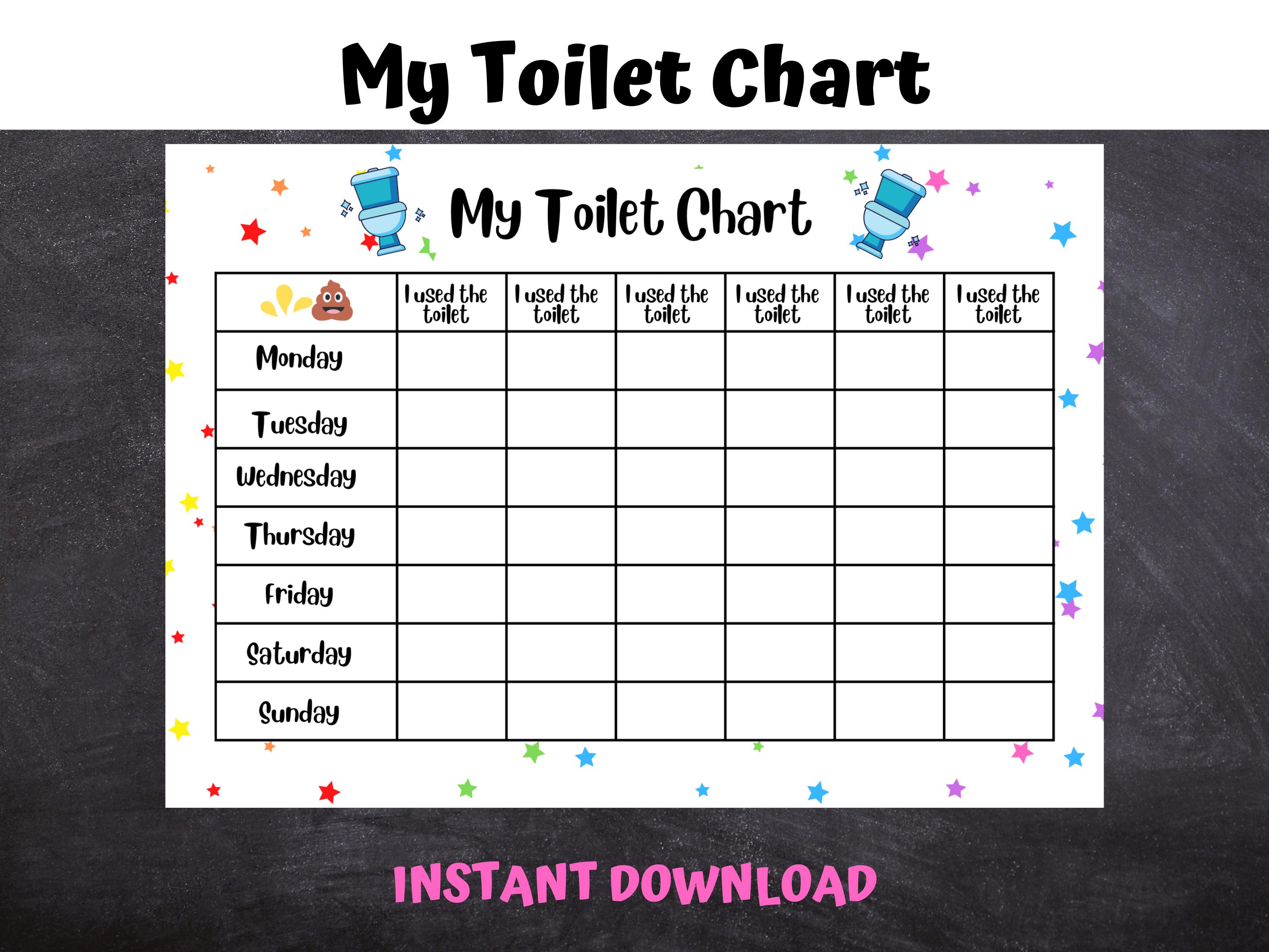 My Toilet Chart, Potty Training, Child, Toddler, Toilet Training ...