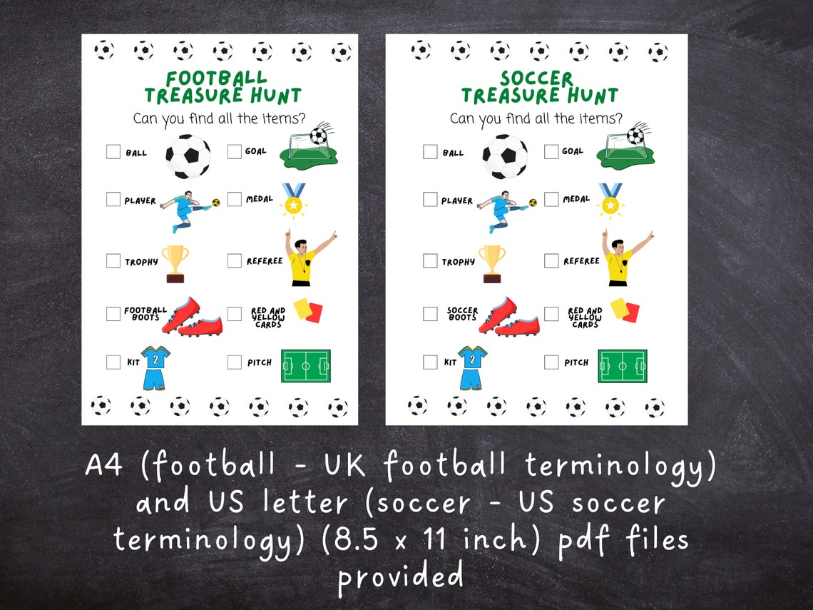 Football Treasure Hunt | Kids Football Game | Scavenger Hunt | Football ...