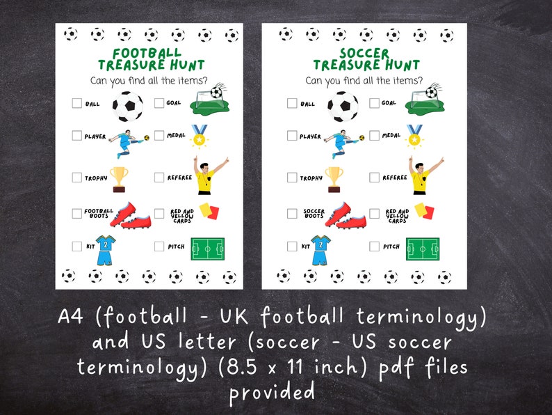 Football Treasure Hunt | Kids Football Game | Scavenger Hunt | Football ...