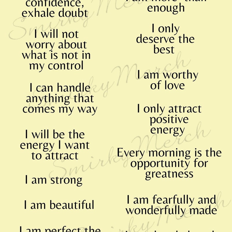 Words of Affirmation - Etsy